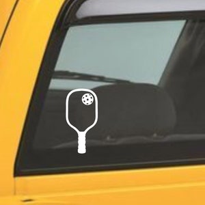 Pickleball Decal Sticker for Pickleball Players. Car Rear Window ...