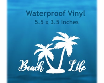 Beach Car Decal | Etsy