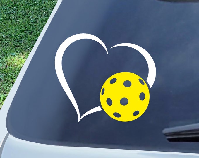 Open Heart Pickleball: Decal - Etsy