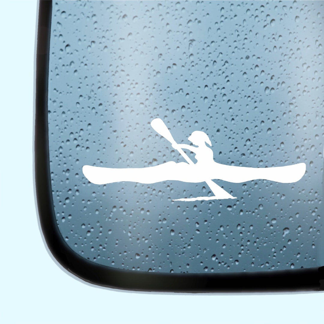 Kayak Car Decal, Kayak Car Sticker, Girl Kayaking, Girl Kayaker, Girl ...