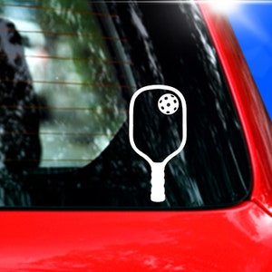 Pickleball Decal Sticker for Pickleball Players. Car Rear Window ...