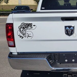 Matte White Car Sticker Lake Life - 8 Inch Matte White Vinyl Sticker ...