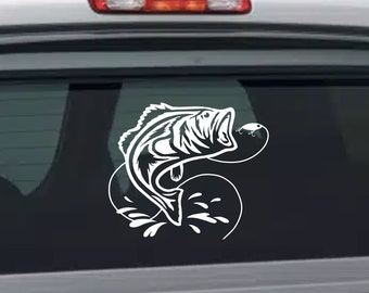 Largemouth Bass Vinyl Decal - Etsy