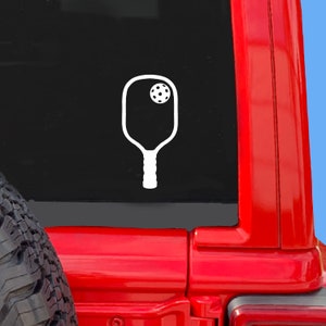 Pickleball Decal Sticker for Pickleball Players. Car Rear Window ...