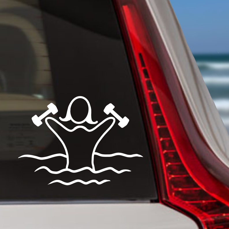 Water Aerobics Decal. Pool Exercises Sticker. Water Aerobics - Etsy