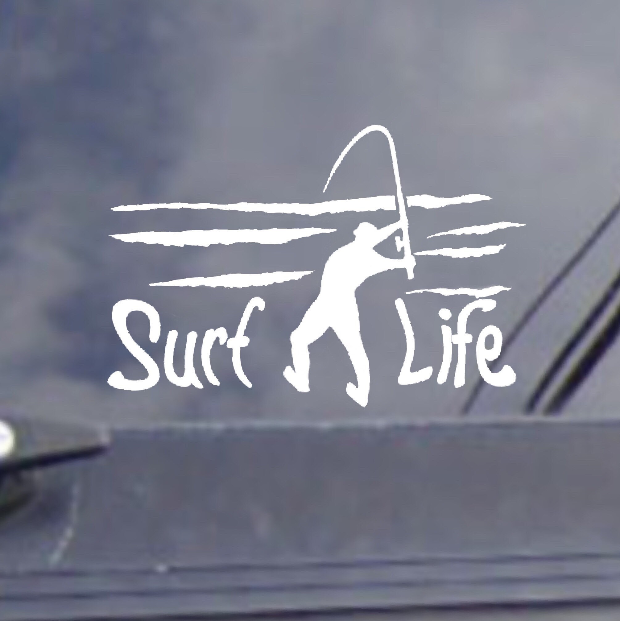 Fisherman Decal. Fisherman Sticker. Surf Fishing. Florida - Etsy