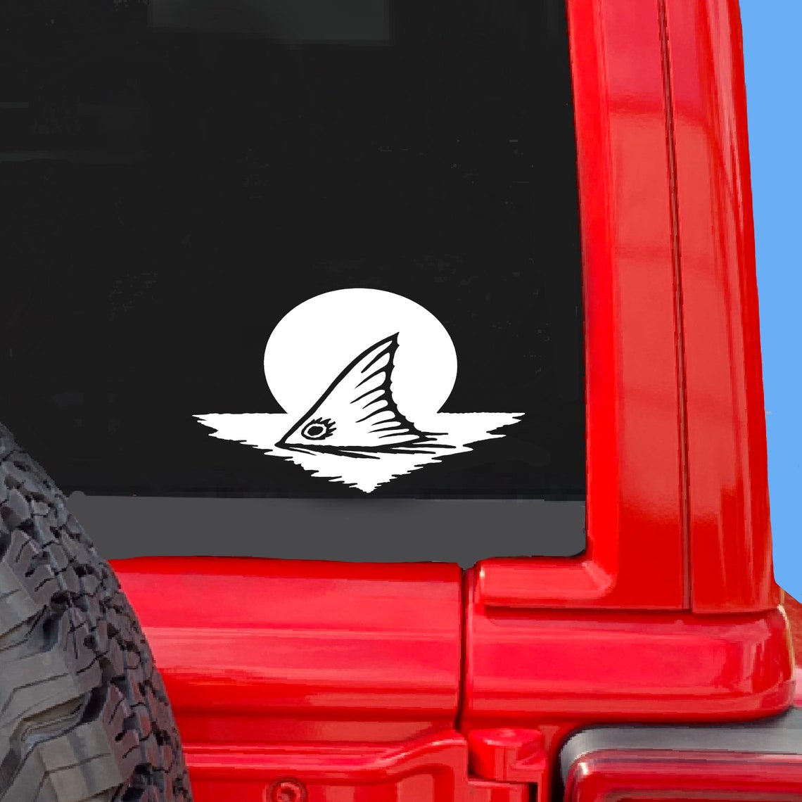 Tailing Redfish Decal. Redfish Sticker. Redfish Car Decal. - Etsy