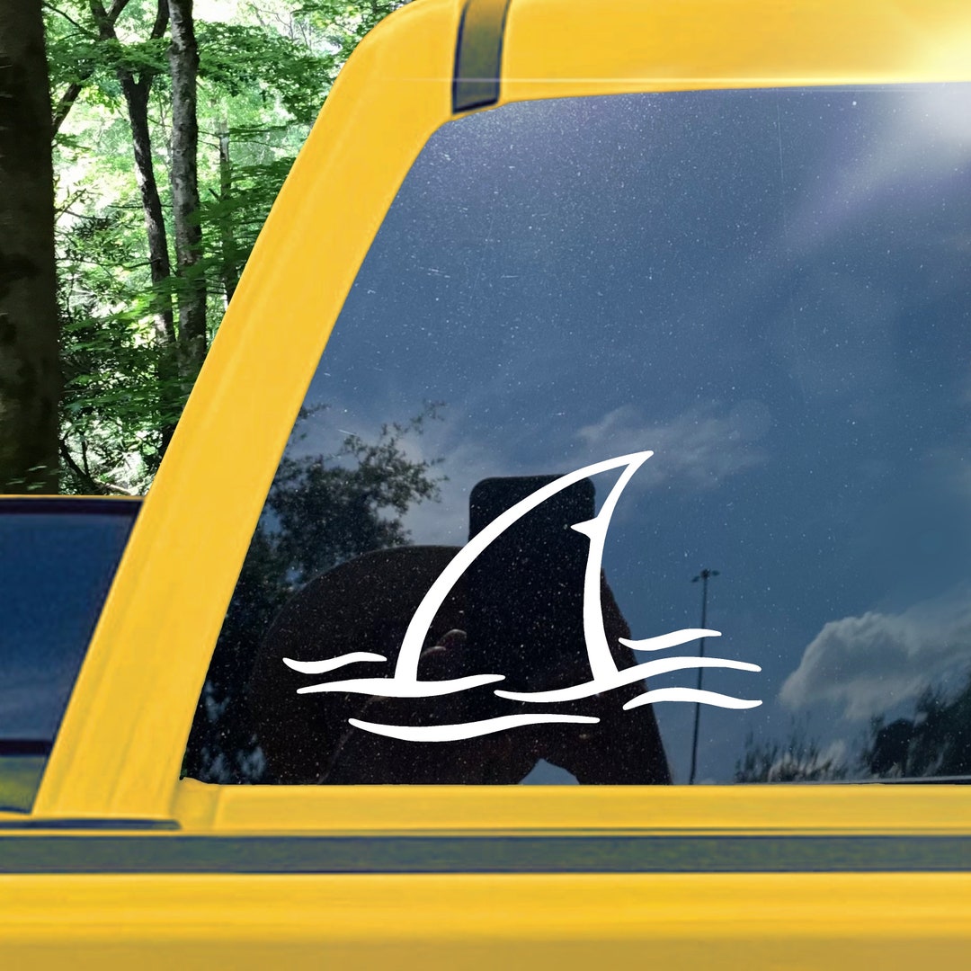 Shark Fin Decal Shark Fin Sticker Shark Fin Shark Decal - Etsy