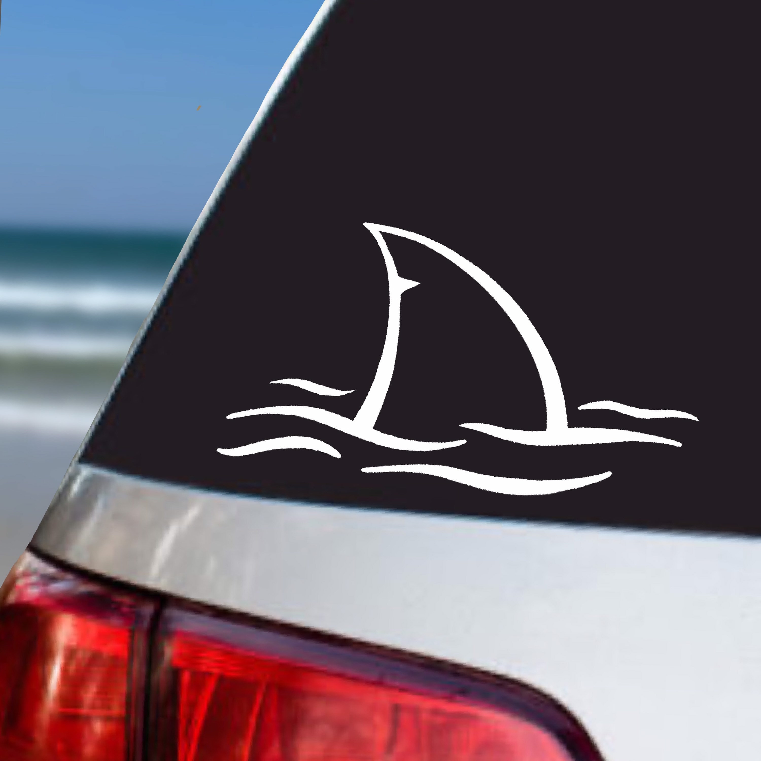 Shark Fin Decal Shark Fin Sticker Shark Fin Shark Decal - Etsy