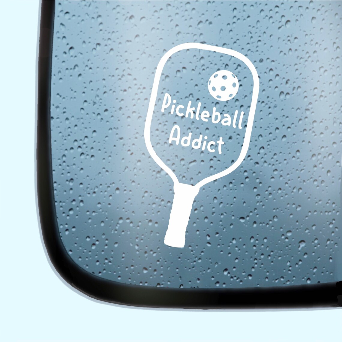 Pickleball Paddle Vinyl Decal: Car Window Sticker - Etsy