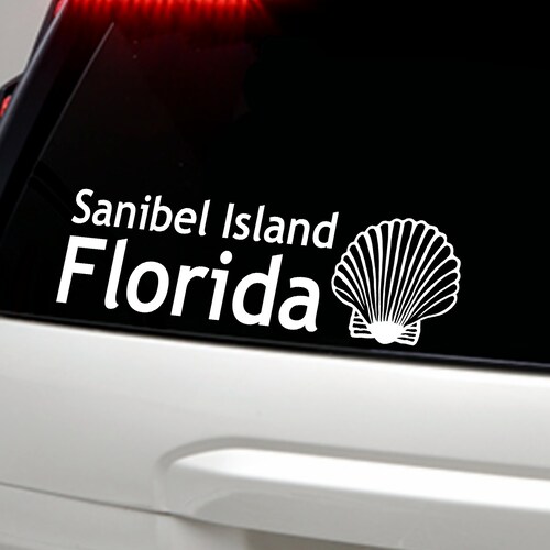 Sanibel Island Sticker Window Decal Sanibel Island Florida - Etsy