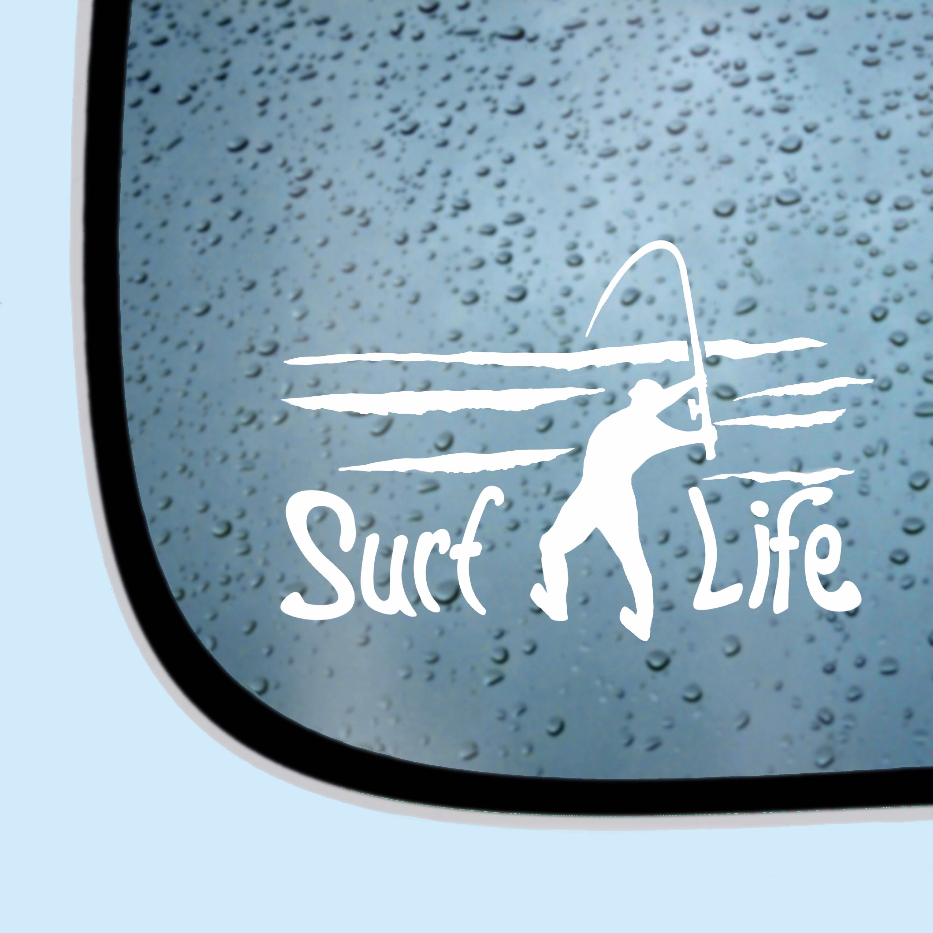 Fisherman Decal. Fisherman Sticker. Surf Fishing. Florida - Etsy