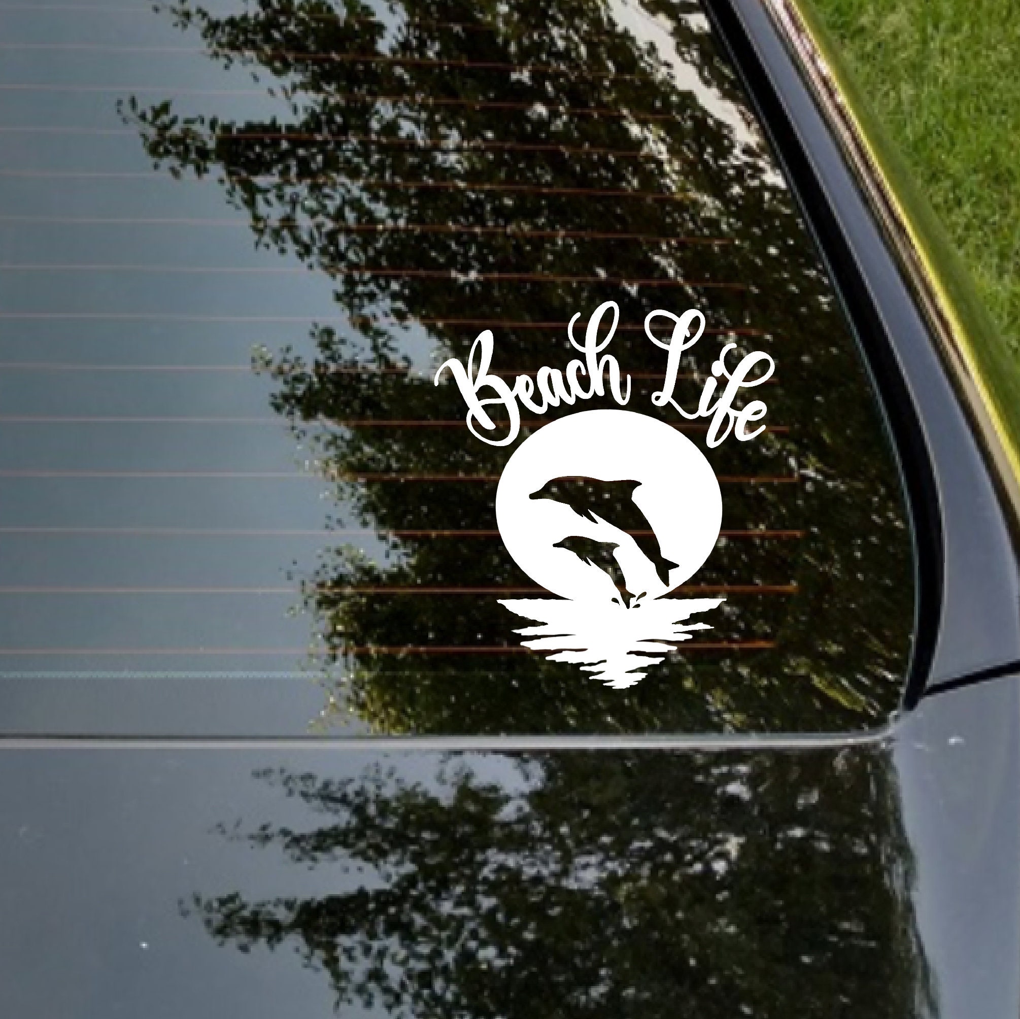 Beach Life Car Decal Sticker - Etsy