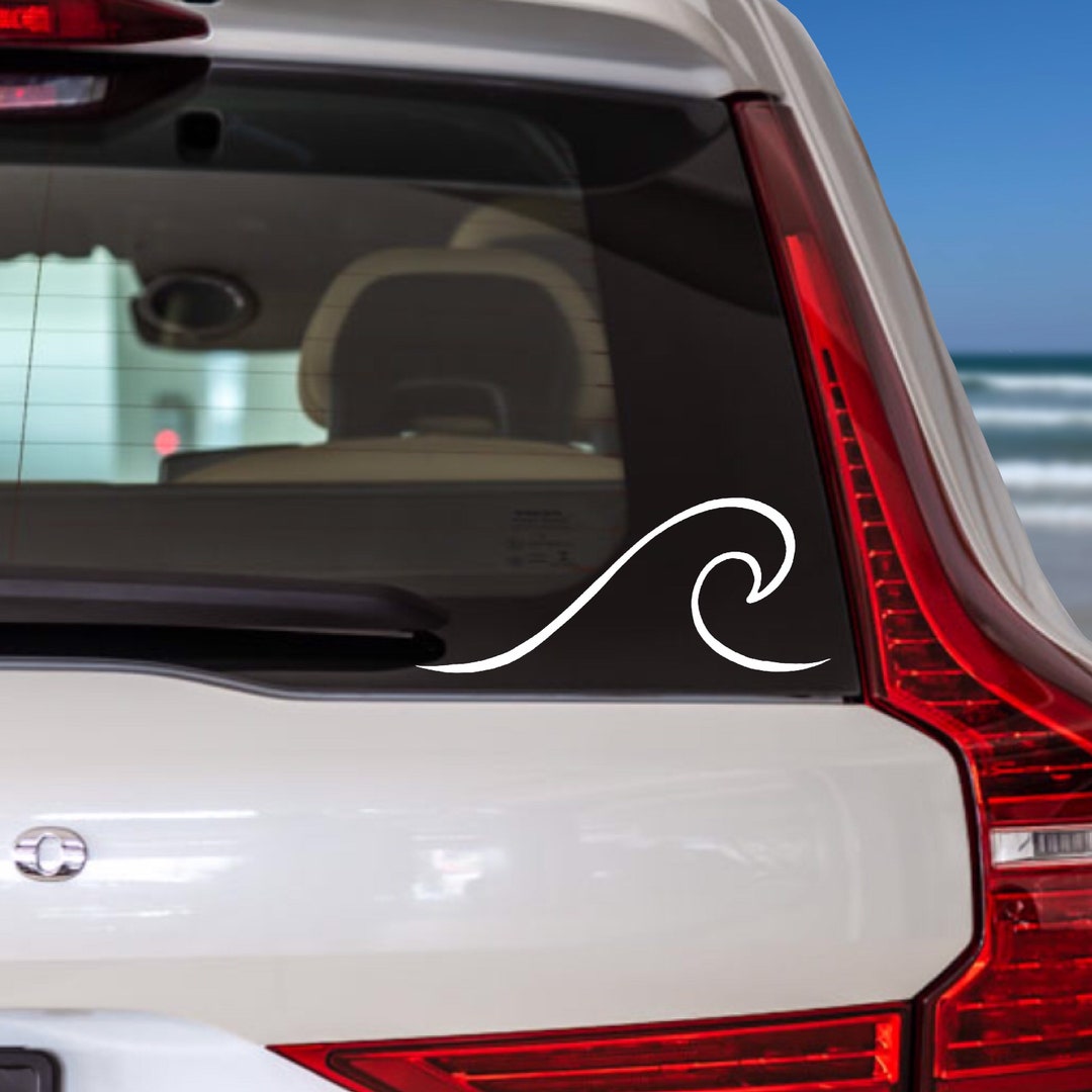 Ocean Wave Vinyl Decal: Car, Laptop, Water Bottle - Etsy