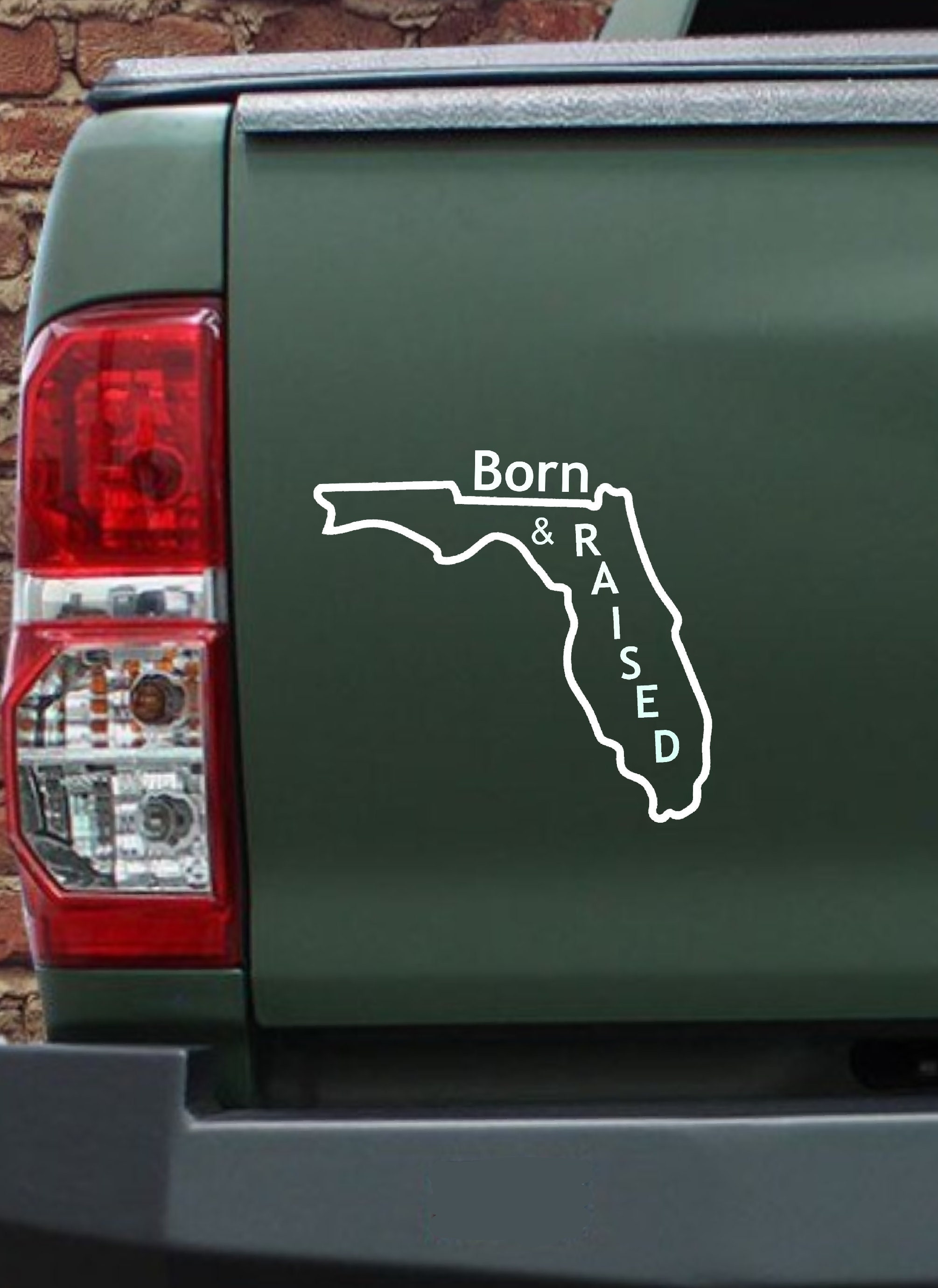 Florida native born and raised car decal | Etsy