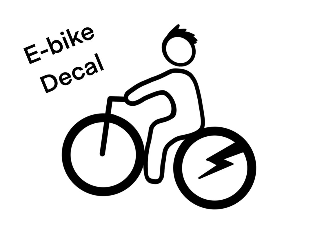 E-bike Decal for Car Windows or Anything With a Hard Smooth Surface ...