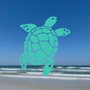 Sea Turtle Decal. Beach Car Decal. Apply to Car Windows, Laptops, Water ...