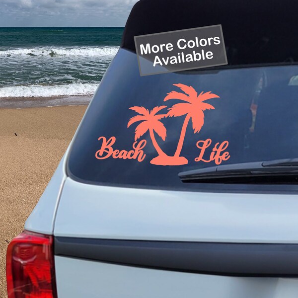Beach Life Decal - Etsy