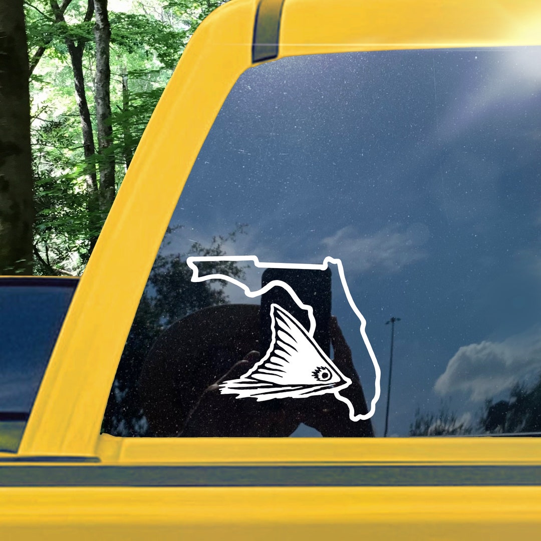 Tailing Redfish Decal | Florida Redfish | Redfish Car Decal | Red Drum ...