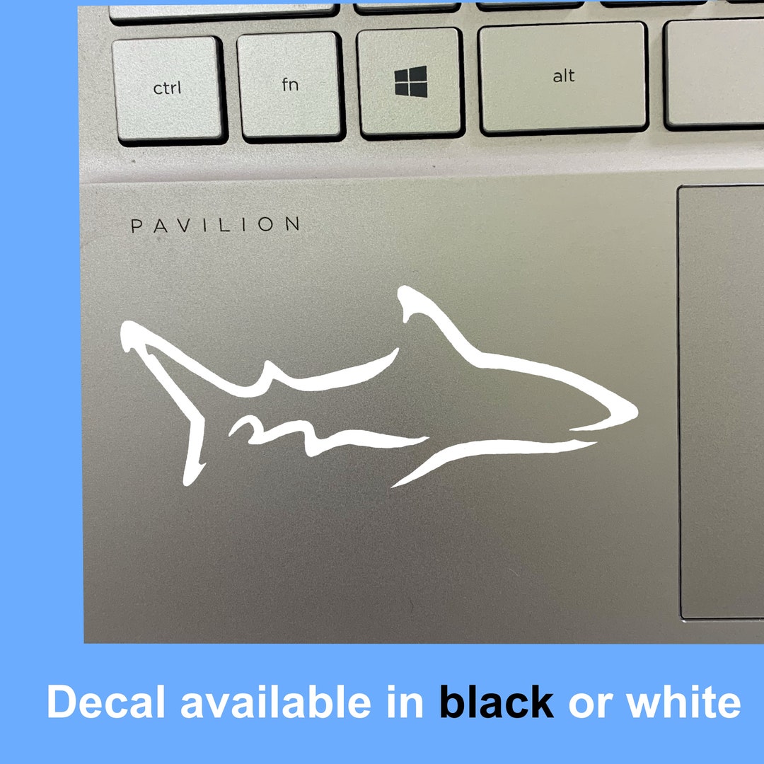 Shark Decal for Car, Truck, Laptop, or Water Bottle. Comes in Black or ...