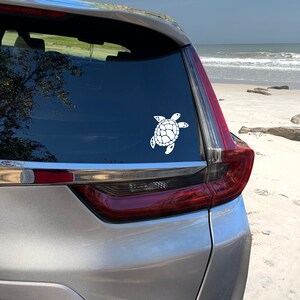 Sea Turtle Decal. Beach Car Decal. Apply to Car Windows, Laptops, Water ...