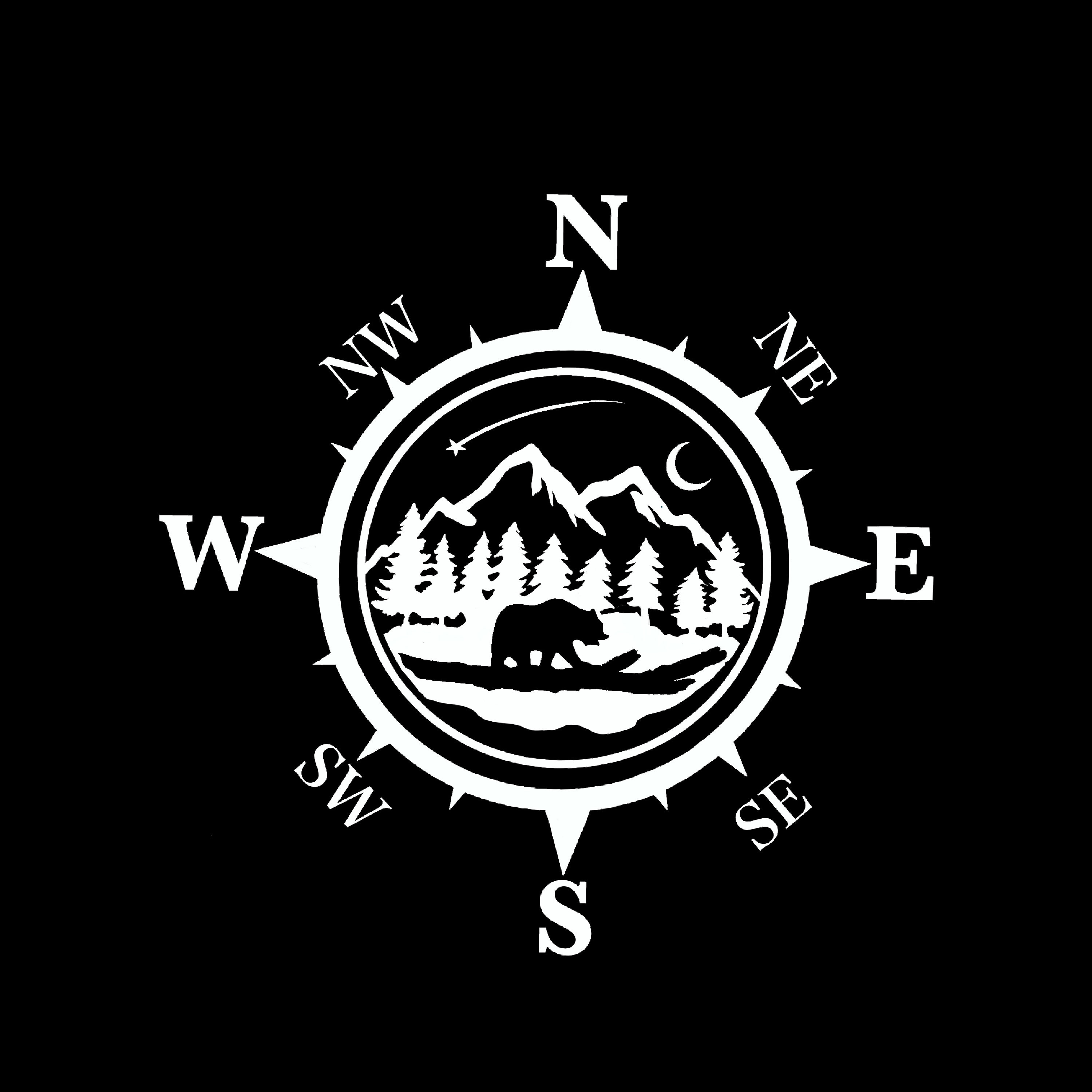 Bear Compass Vinyl Decal: Adventure Car/truck Decal - Etsy