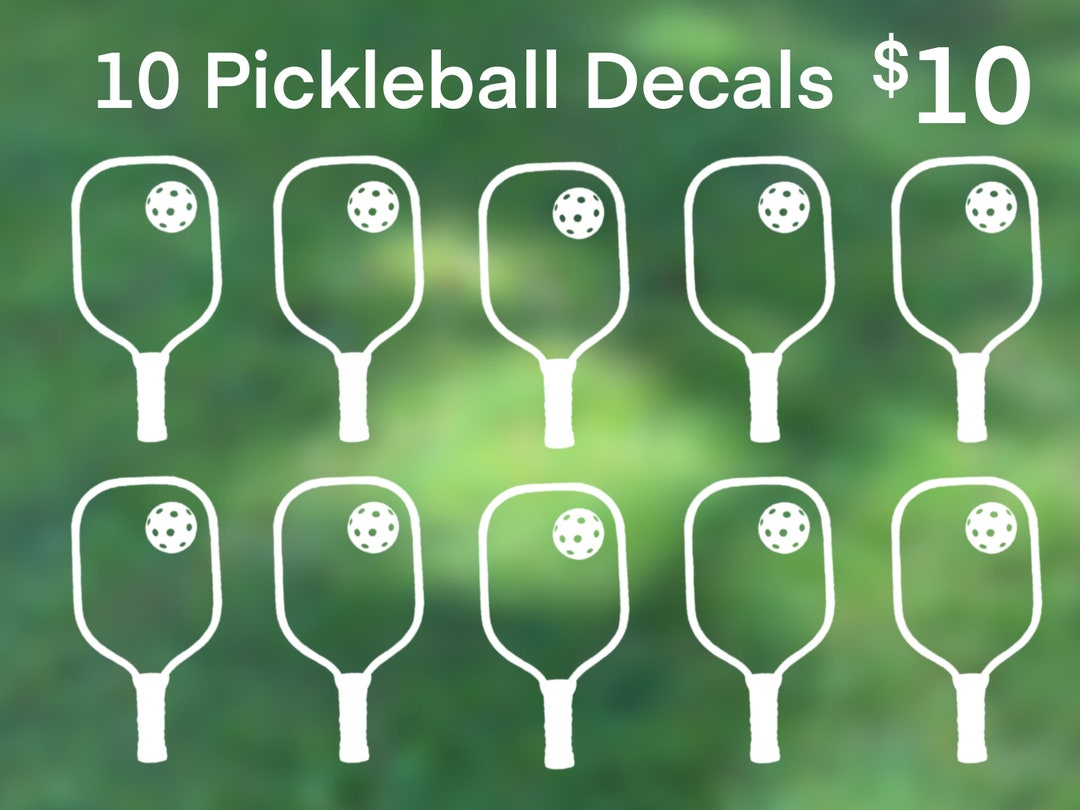 10 Pickleball Decals for 10 Dollars. These Waterproof Vinyl - Etsy