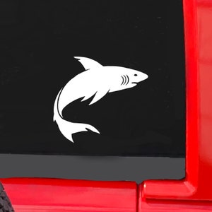 Shark Decal Sticker Bundle. Shark Outline Decal. Shark Fin Decal ...