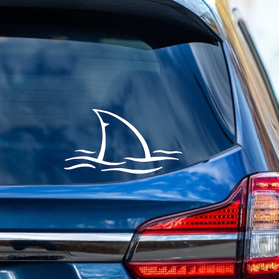 Shark Fin Decal Shark Fin Sticker Shark Fin Shark Decal - Etsy