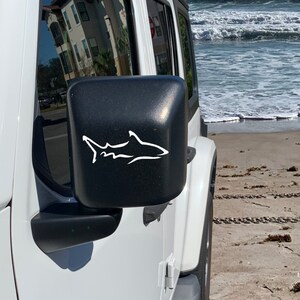 Shark Decal for Car Truck or Suv Rear Window. Comes in Black or White ...