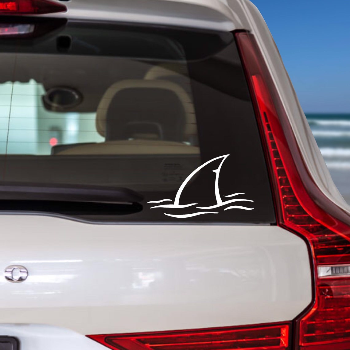 Shark Fin Decal Shark Fin Sticker Shark Fin Shark Decal - Etsy