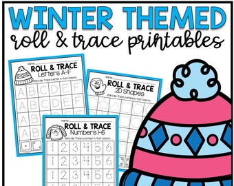 Summer Roll and Trace Printables - Etsy