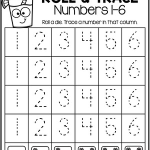 Summer Roll and Trace Printables - Etsy