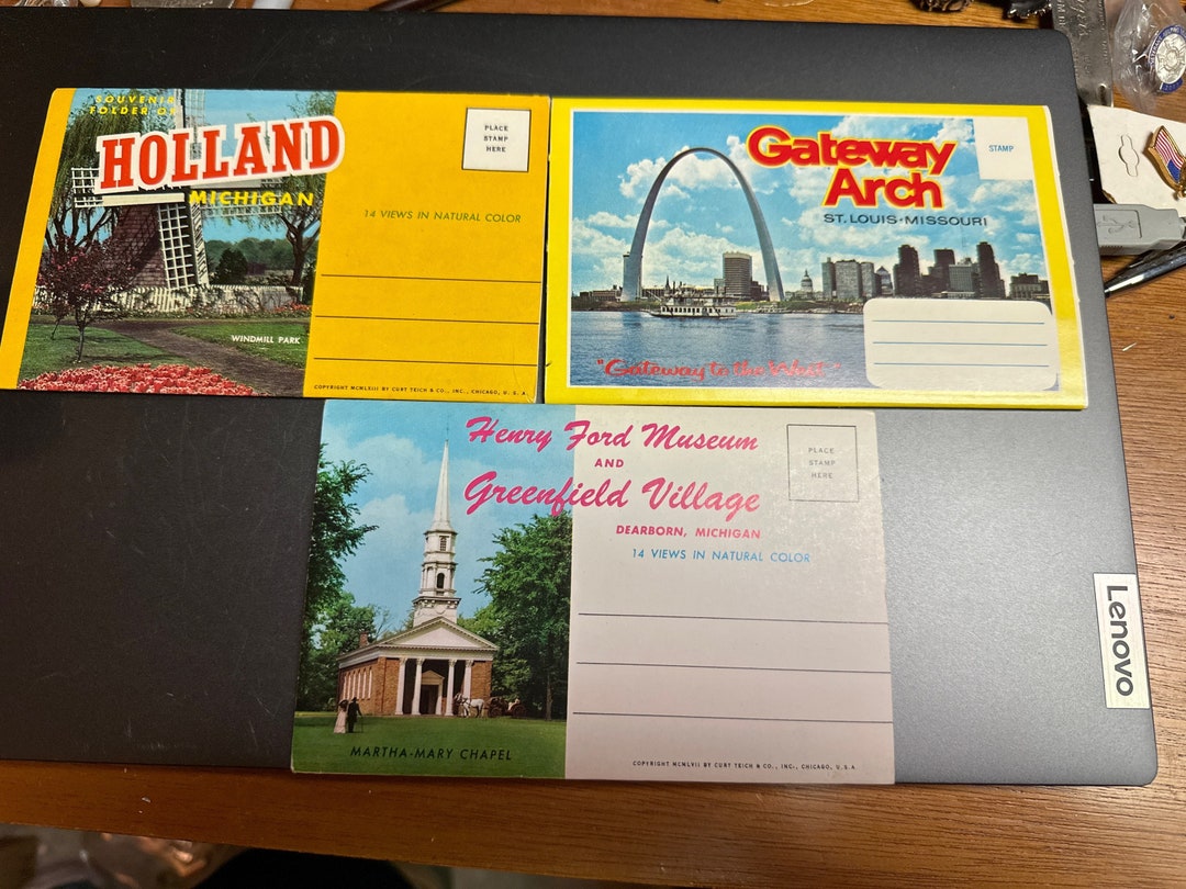 3 Souvenir Folders From the 80’s - Etsy