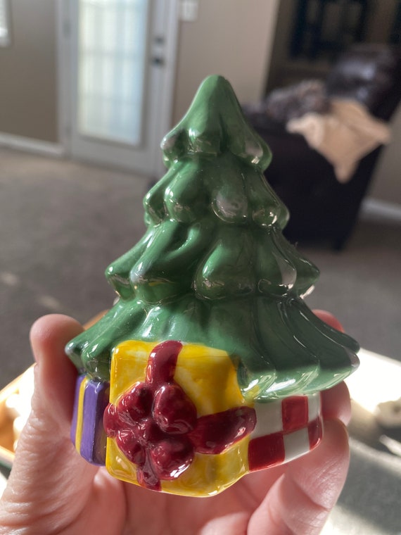 Kitchen & Dining Salt & Pepper Shakers Single ceramic Christmas tree ...
