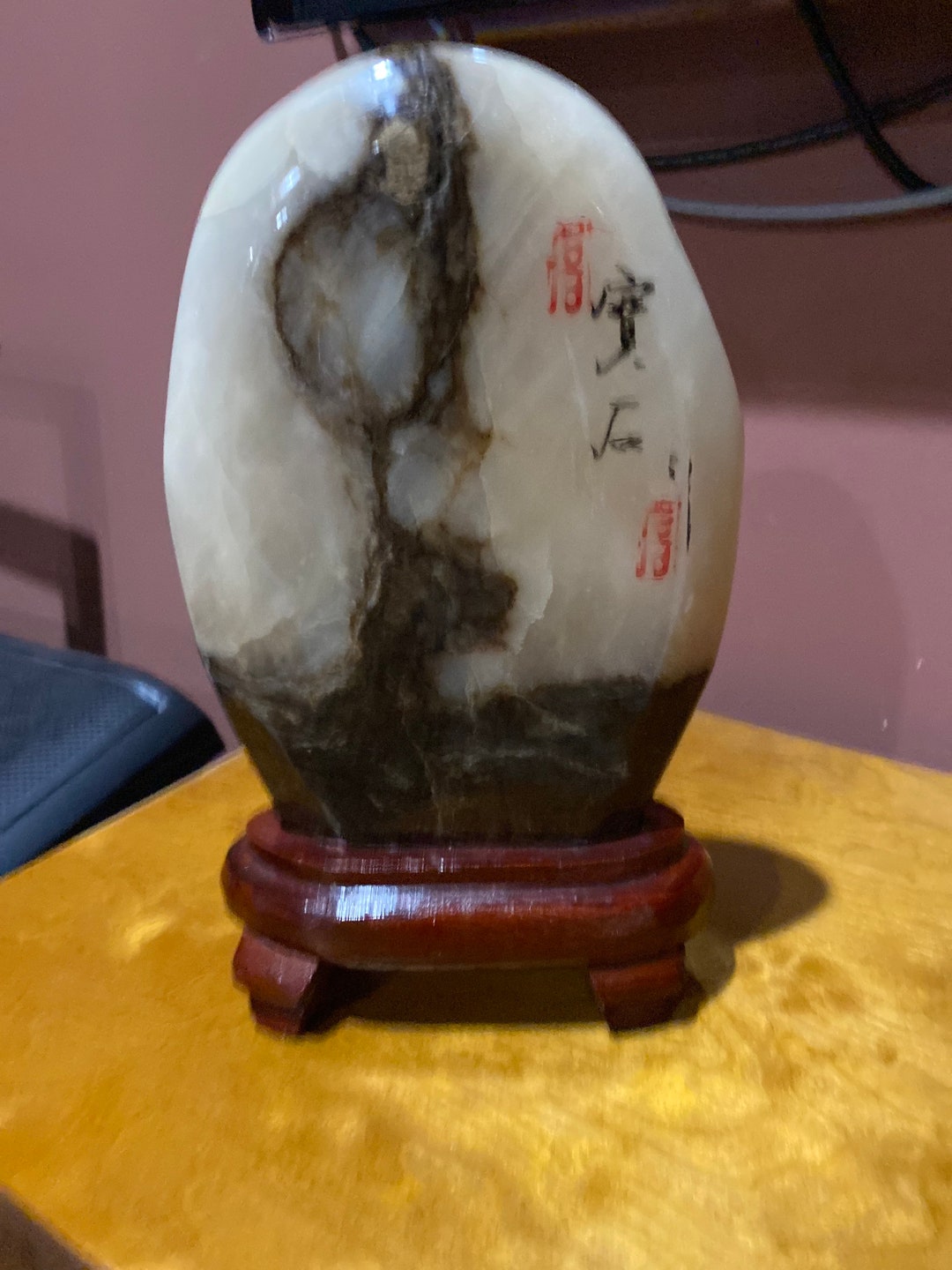 Marble Statue With Chinese Script - Etsy