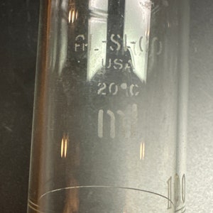 Vintage Glass Graduated Cylinder - Etsy