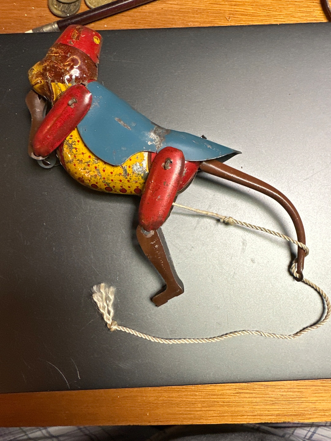 Tin Monkey Toy - Etsy