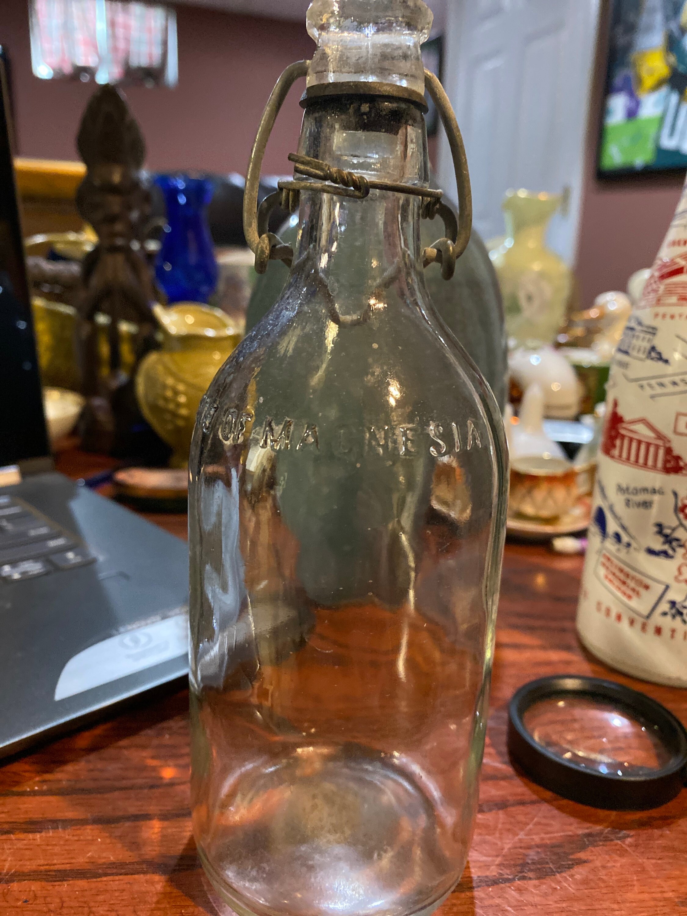 Antique Citrate of Magnesia Glass Bottle - Etsy