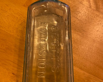 Vintage Bottle Scott's Emulsion - Etsy