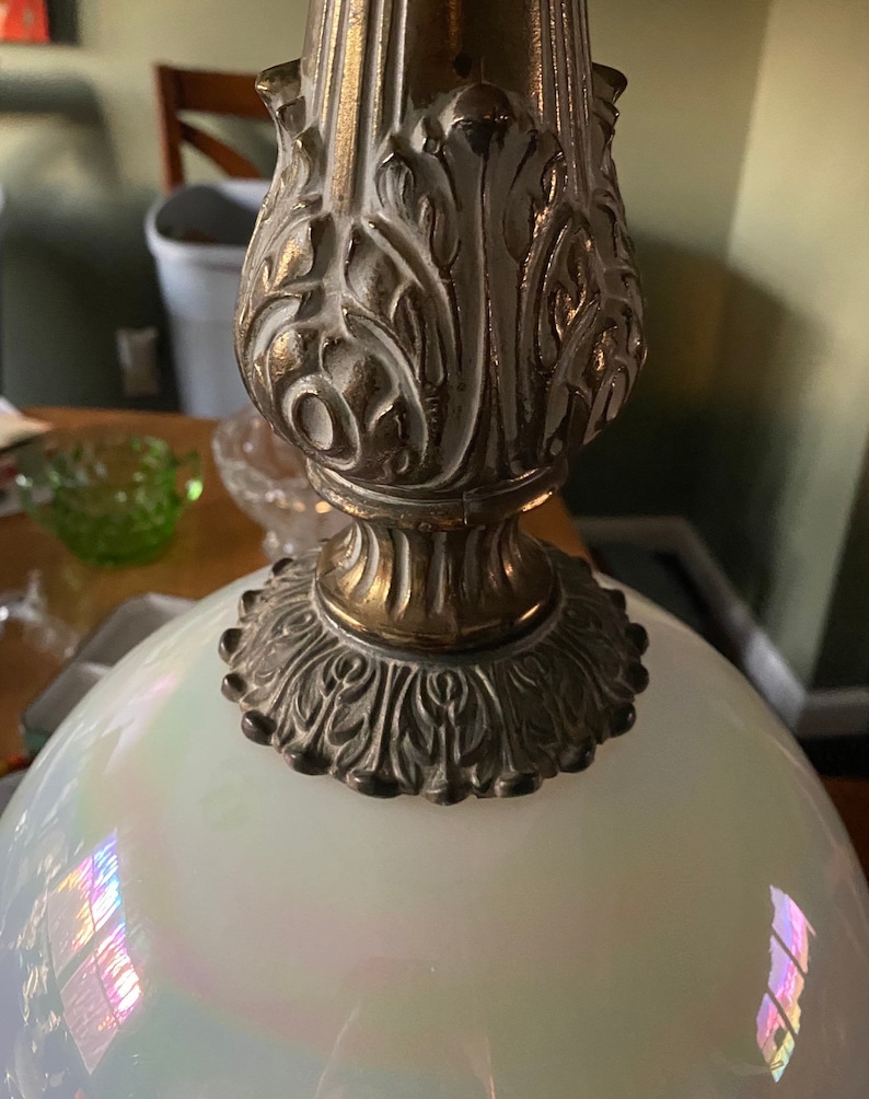 Carl Falkenstein Glass Globe Table Lamp - Etsy