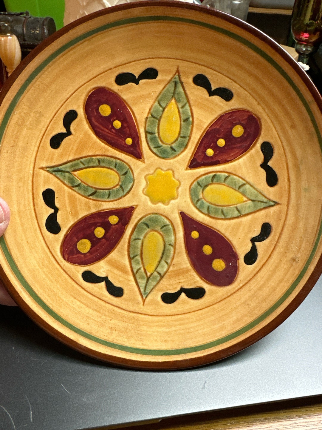Pennsbury Pottery Small Hex Plate - Etsy