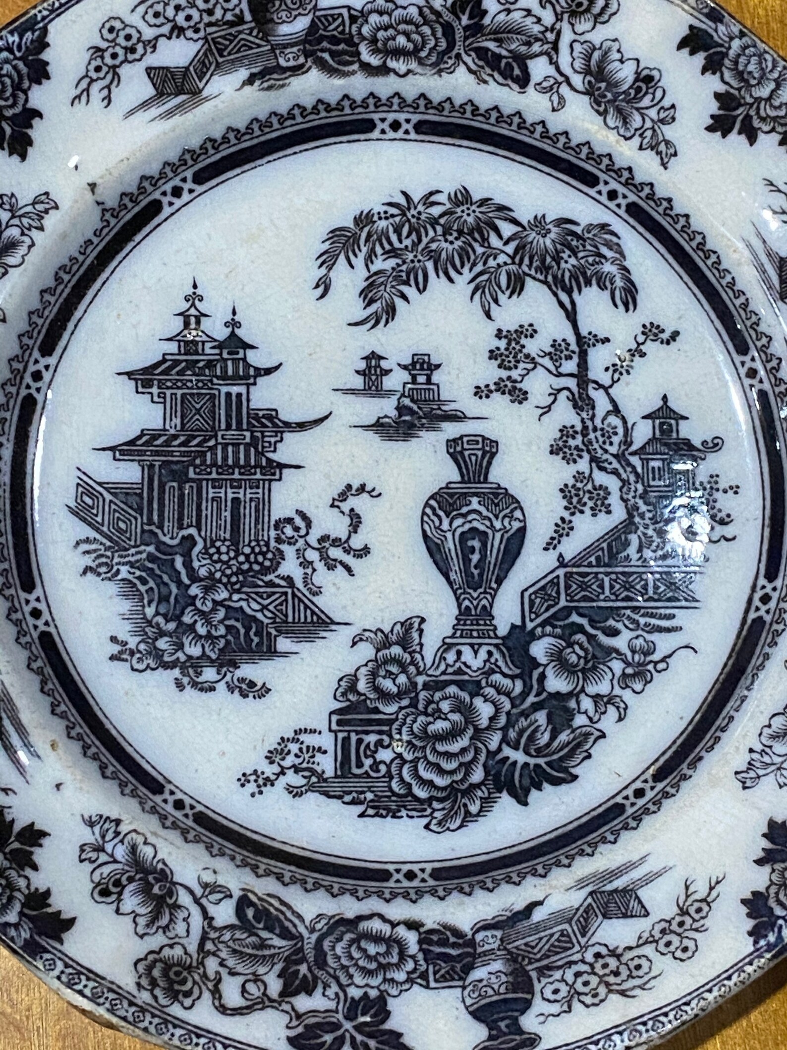Jeddo Ironstone Plate. W Adams and Sons. - Etsy