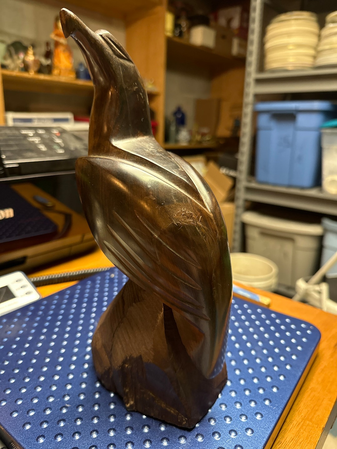 Carved Ironwood Maltese Falcon - Etsy
