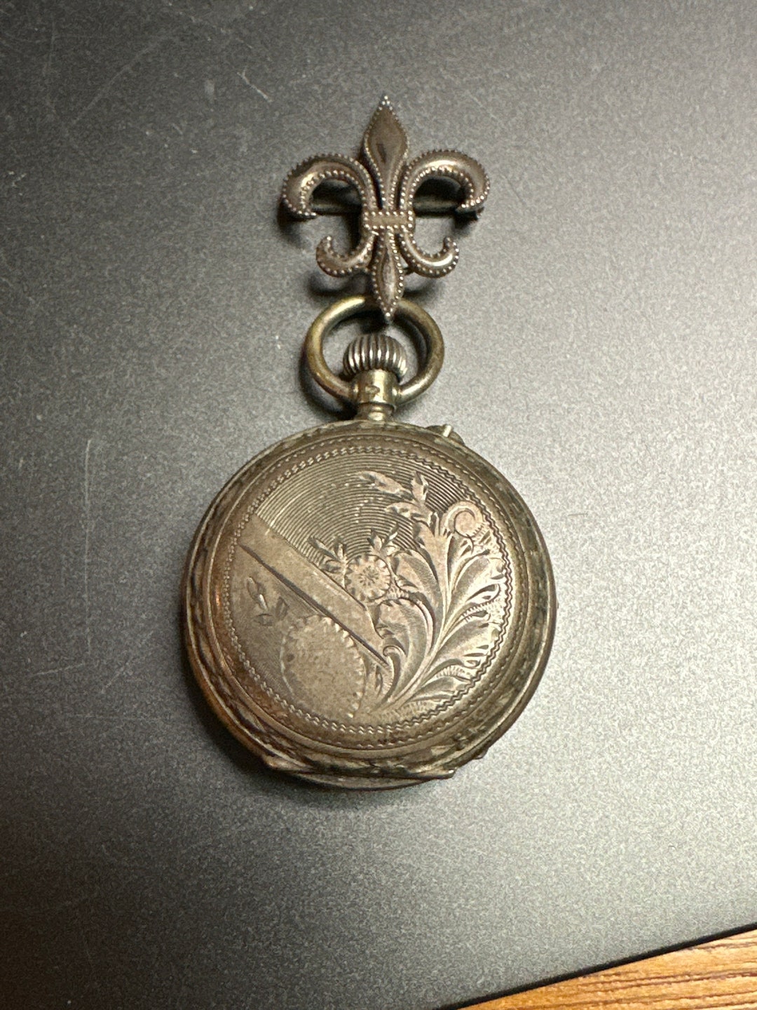Silver Fleur De Lis Watch Pin - Etsy