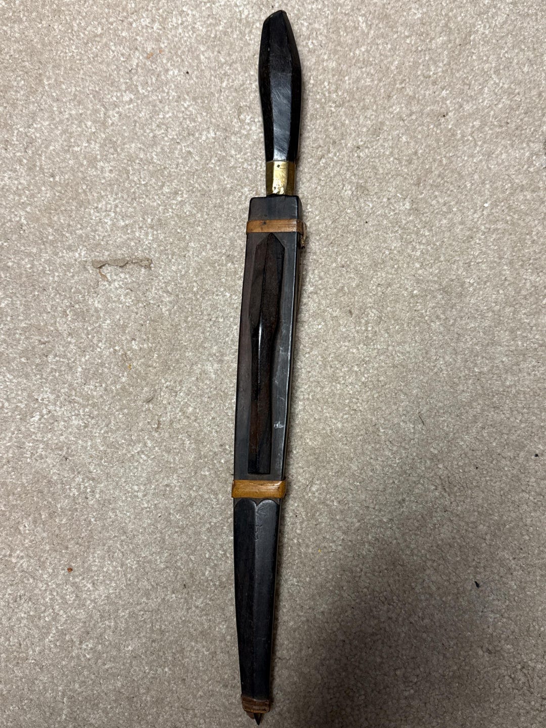 Wood Handled Dagger With Wood Sheath - Etsy