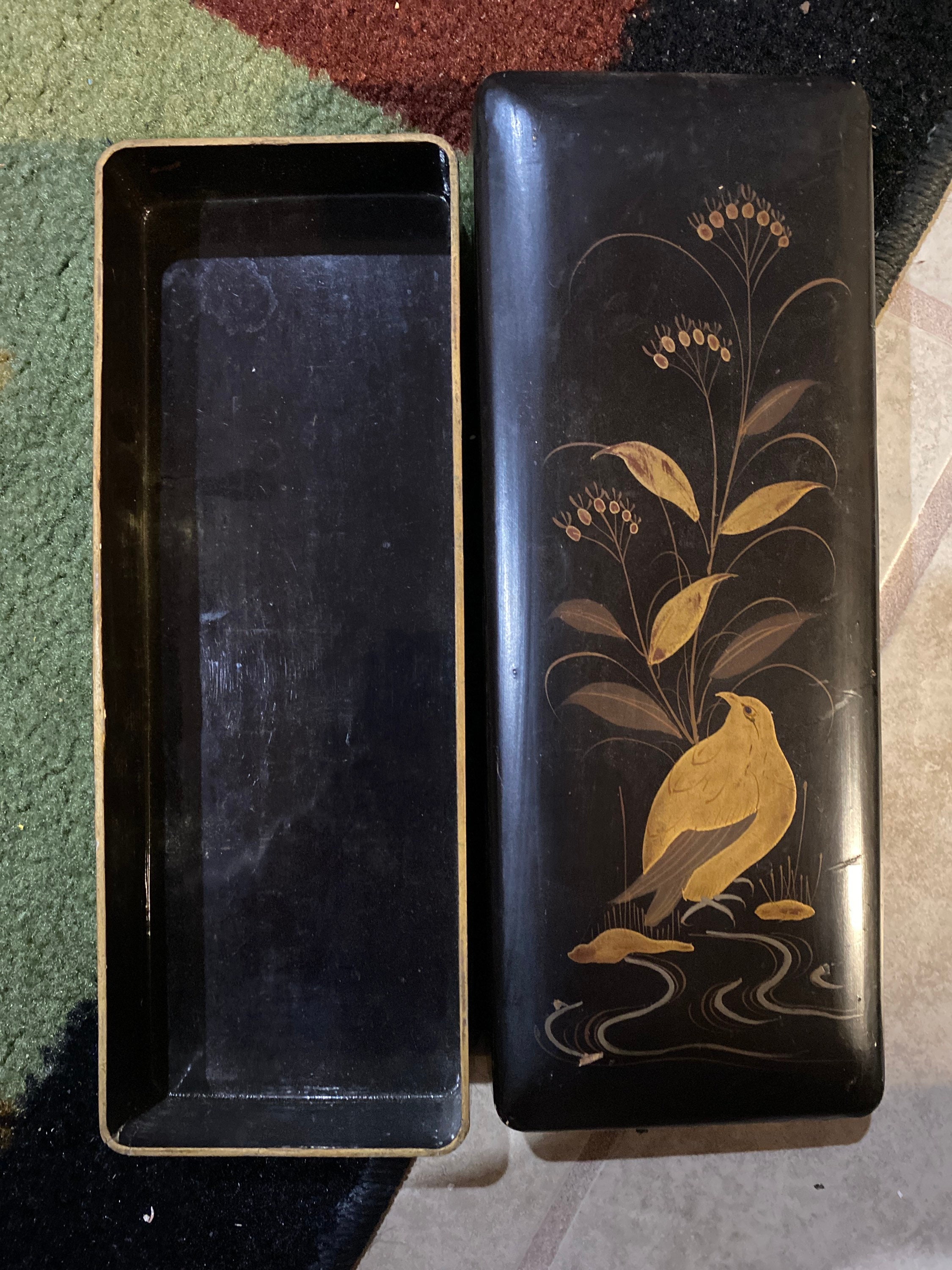 Vintage lacquer box | Etsy