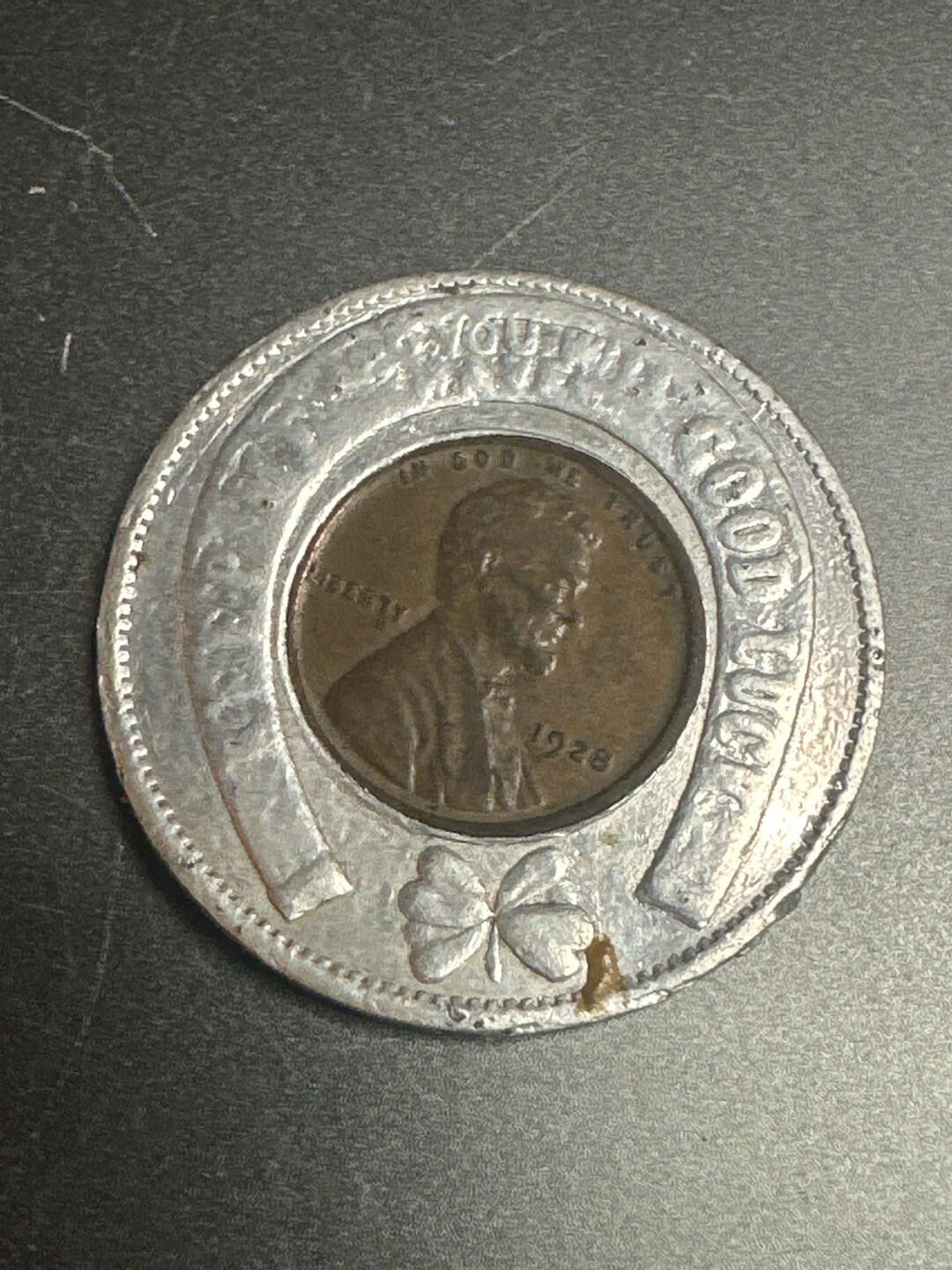1928 Penny Good Luck Token - Etsy
