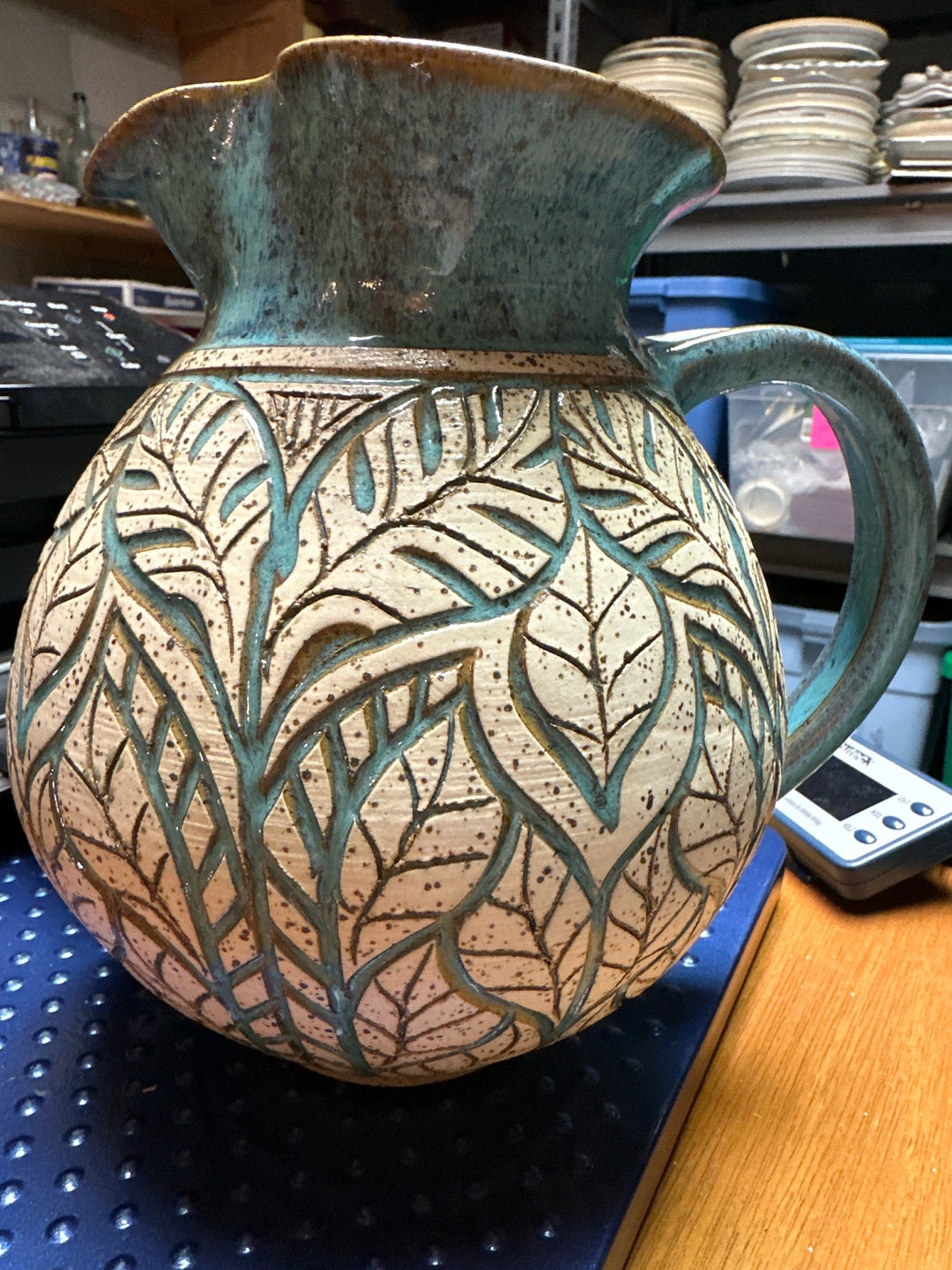 Gorgeous Susan Brown Freeman Pottery Pitcher - Etsy