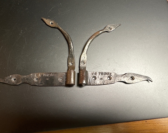 Hand Forged Rat Tail Hinges - Etsy